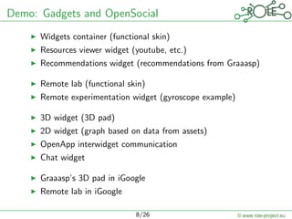 OpenSocial in Education and Learning | PPT