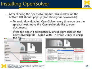 OpenSolver-Installation open solver jsntalletion | PPTX