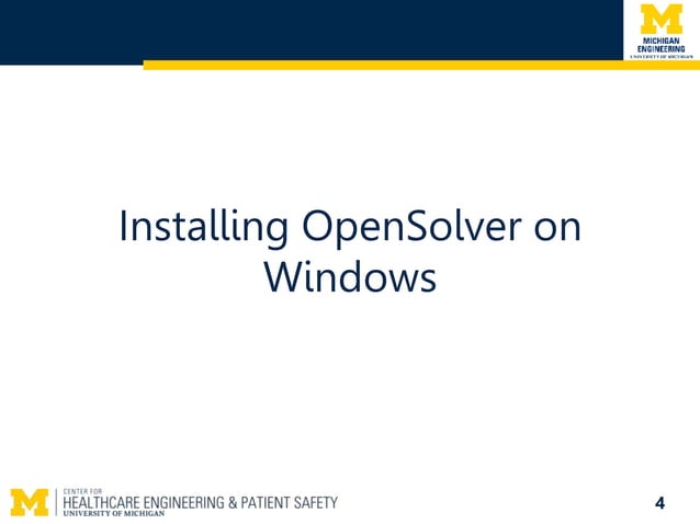 OpenSolver-Installation open solver jsntalletion | PPTX | Operating ...