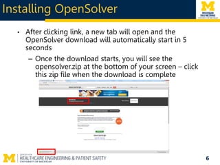 OpenSolver-Installation open solver jsntalletion | PPTX