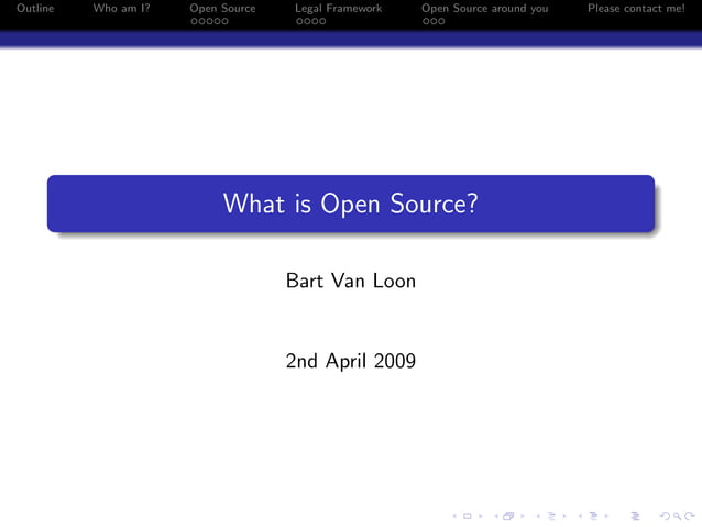 General introduction to Open Source | PPT
