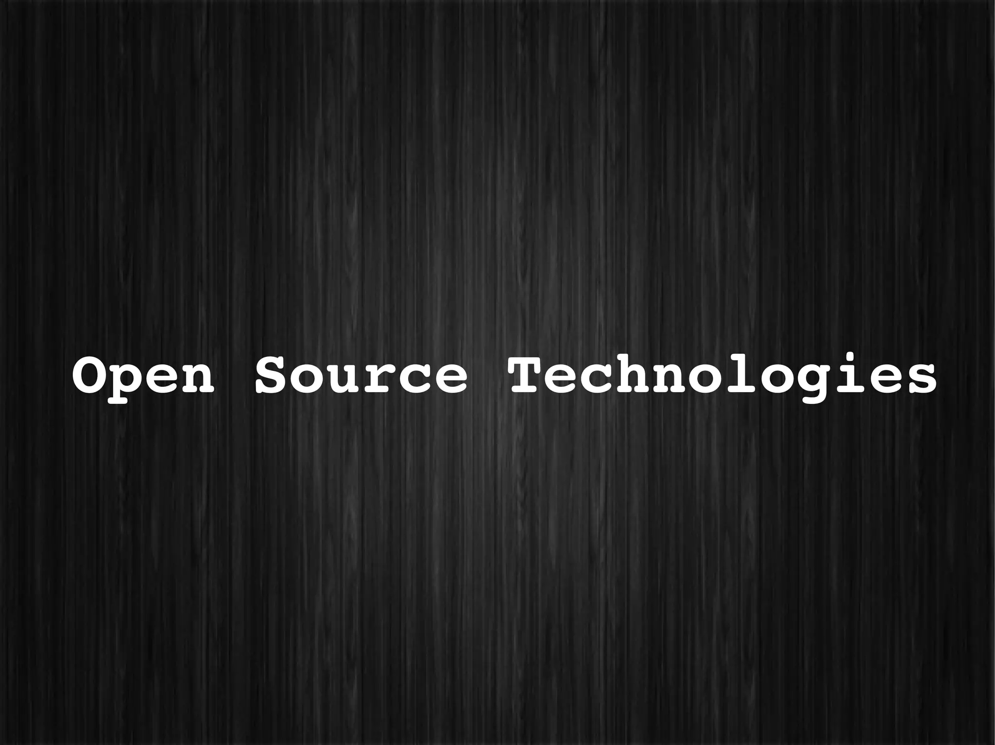 Open source Technology | PPT