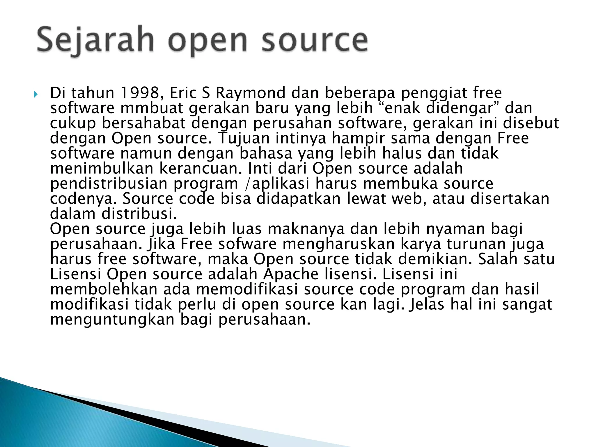 Sistem Operasi : Open source | PPTX