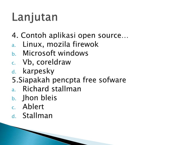 Sistem Operasi : Open source | PPTX