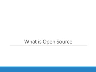 Open source | PPTX
