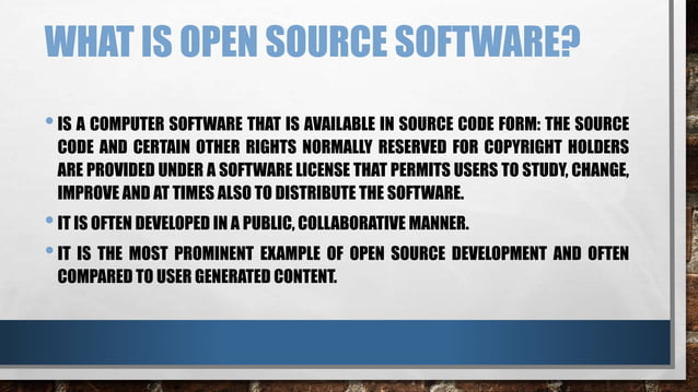 Open Source | PPT