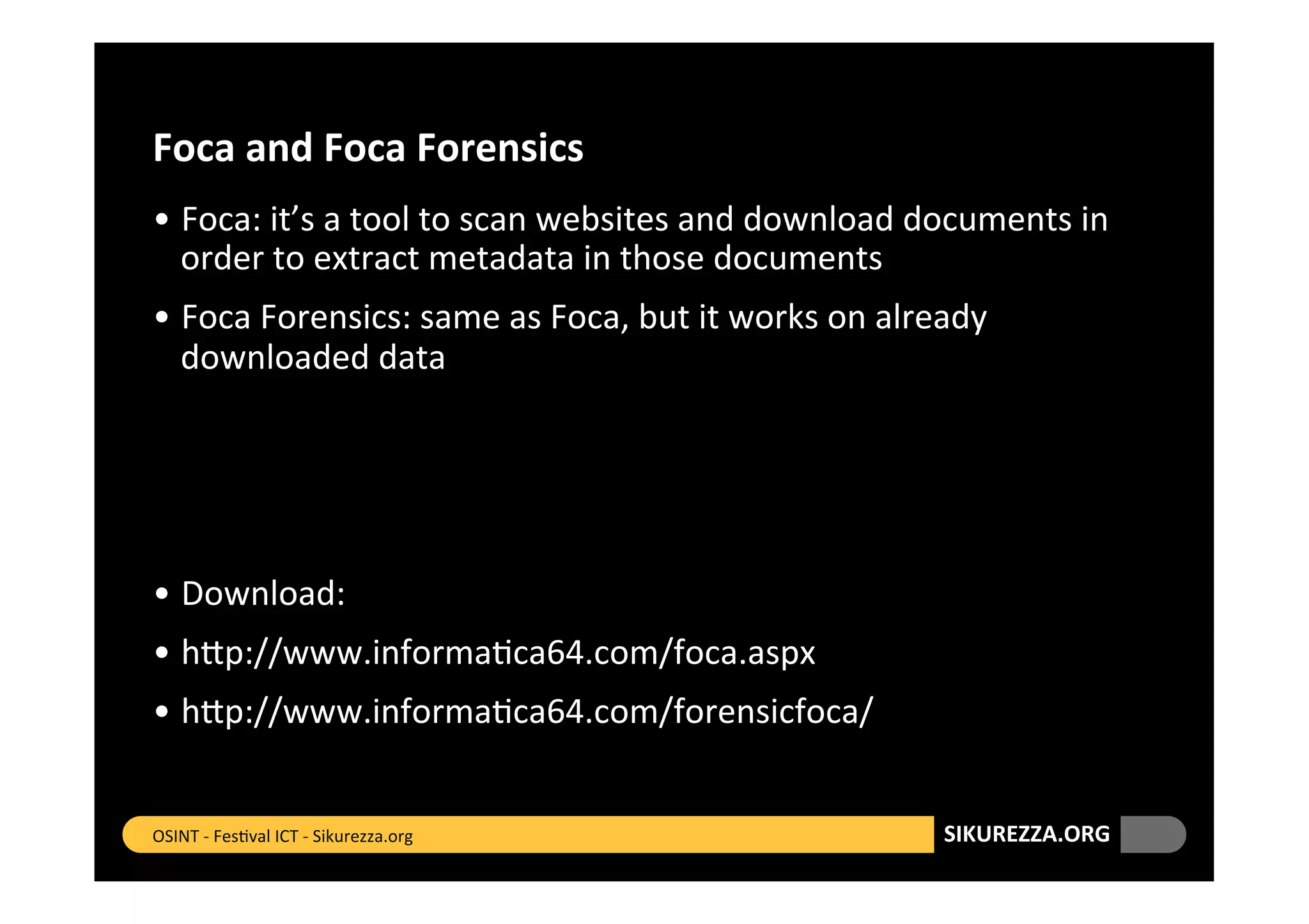 Open Source Intelligence (OSINT) | PDF