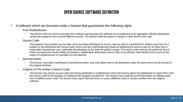 Introduction to Open Source License and Business Model | PPT