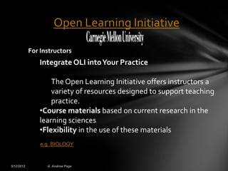 Open Courses 2012 | PPT