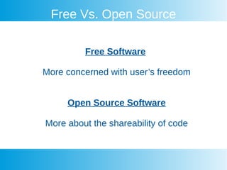 Open source alternatives to proprietary software | PPT