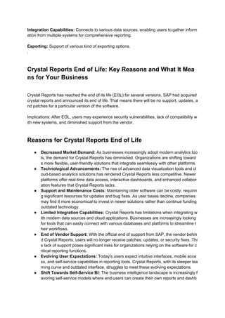 Open source alternatives to Crystal Reports - Helical Insight.docx | Cloud Computing | Internet