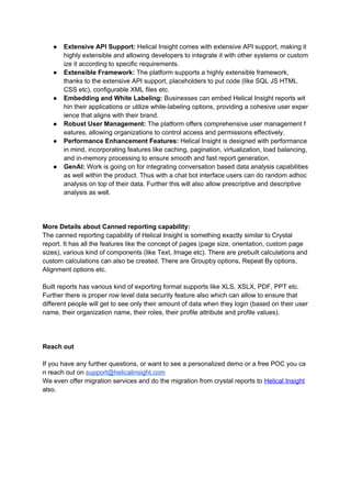 Open source alternatives to Crystal Reports - Helical Insight.docx ...