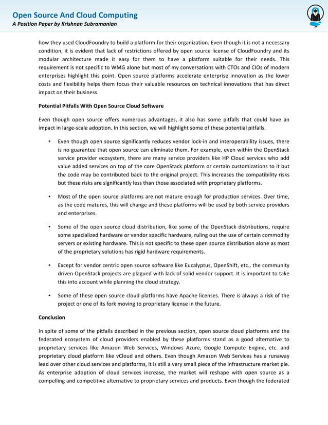 Open source and cloud computing | PDF