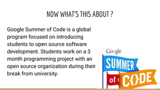 Open source and gsoc | PPT