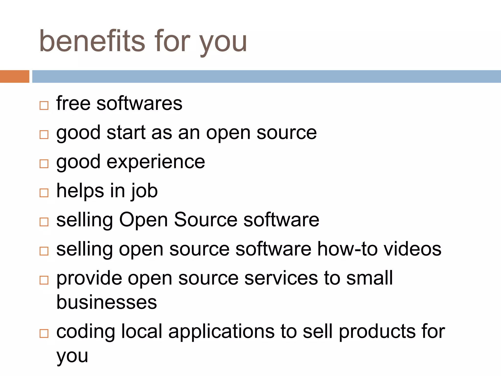 Open source and its career benefits | PPTX