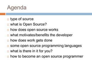 Open source and its career benefits | PPTX