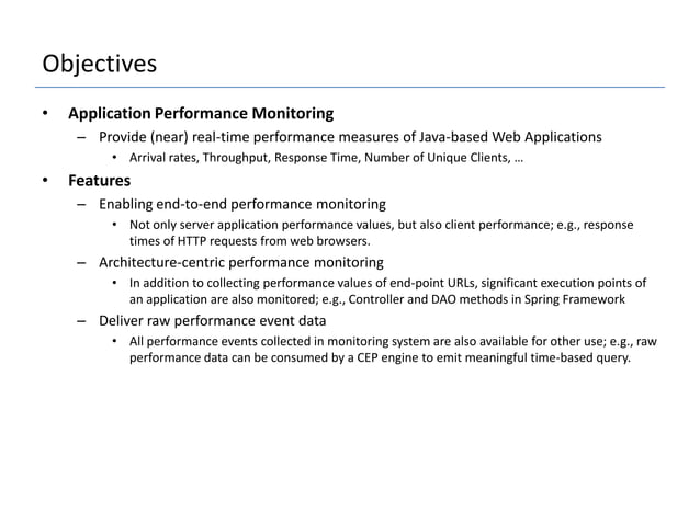 An Application Performance Monitoring Tool | PPT