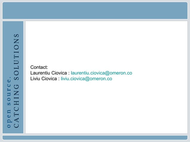 OSOM - Open source catching solutions | PPT