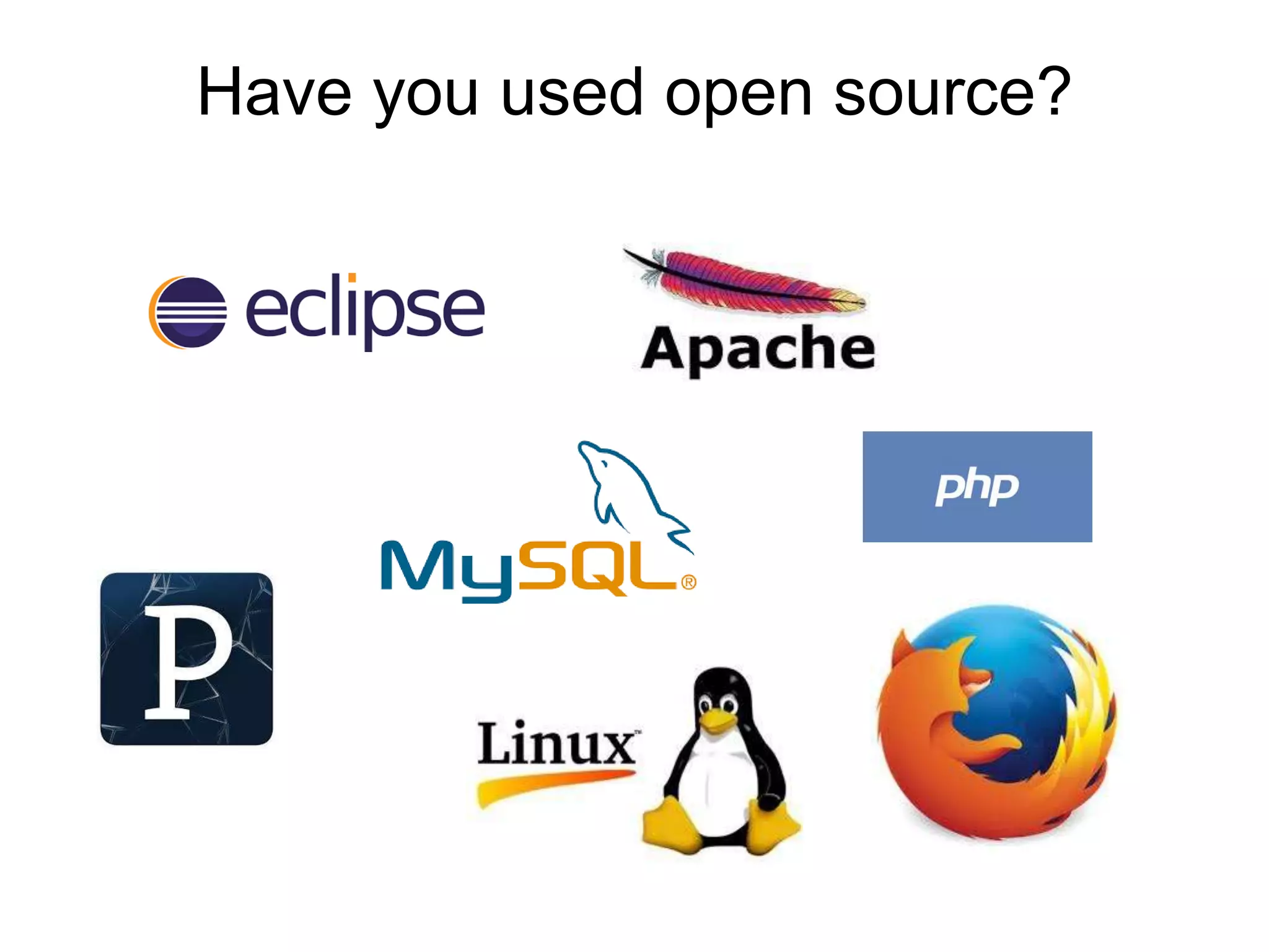Developing On / With Open Source Software | PPTX | Shareware and Freeware | Computer Software ...