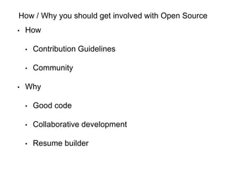 Developing On / With Open Source Software | PPTX | Shareware and ...