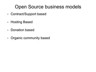 Developing On / With Open Source Software | PPTX | Shareware and Freeware | Computer Software ...