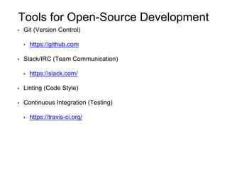 Developing On / With Open Source Software | PPTX | Shareware and Freeware | Computer Software ...