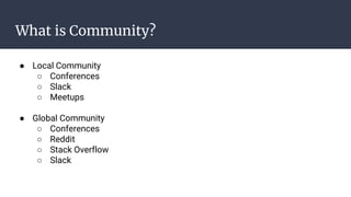 Be Part of a Community | PPTX