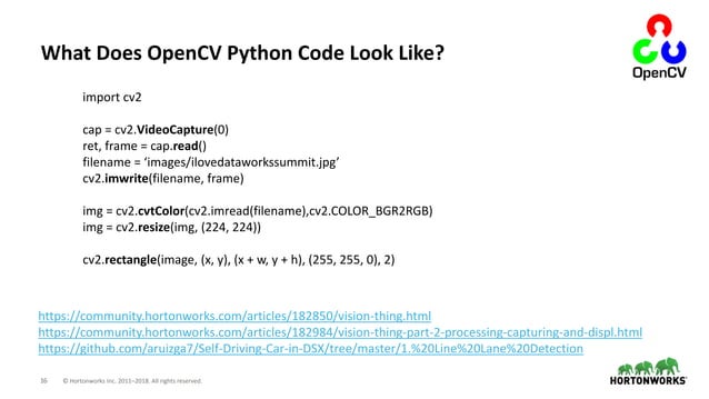 Open source computer vision with TensorFlow, Apache MiniFi, Apache NiFi ...