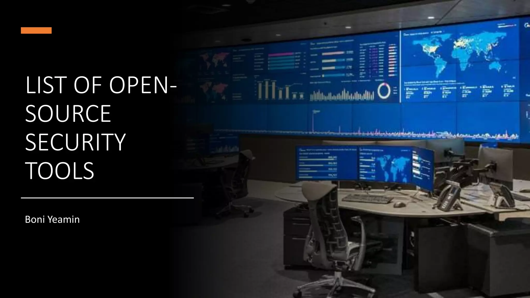 Open Source Cybersecurity Tools | PPTX