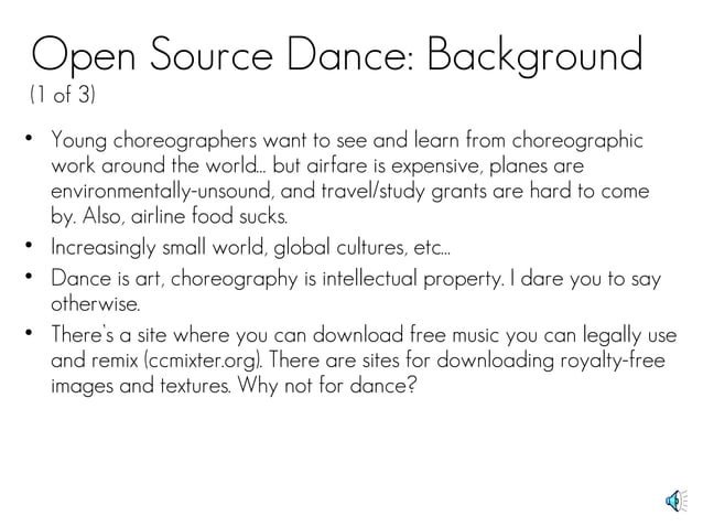 Open Source Dance | PDF