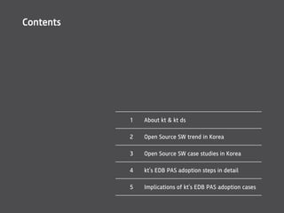 KT/KTDS Case Study: Open Source Database Adoption in Telecom | PDF