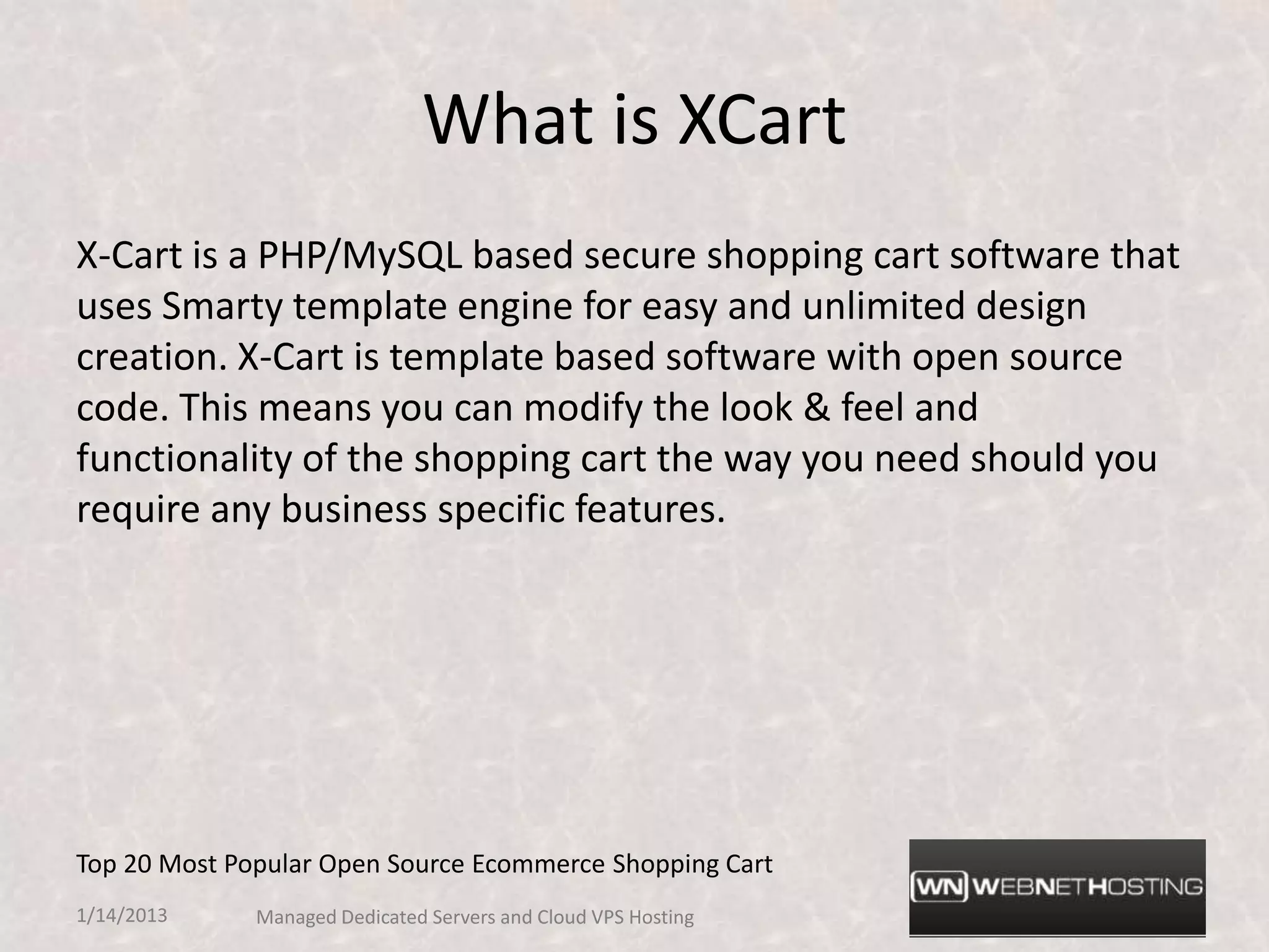 Most Popular Open source Ecommerce shopping carts – Top 20 | PPTX | Web ...