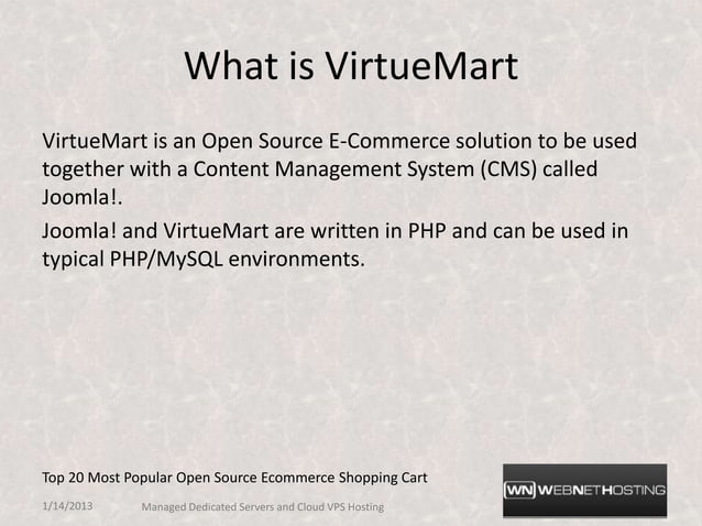 Most Popular Open source Ecommerce shopping carts – Top 20 | PPTX | Web ...
