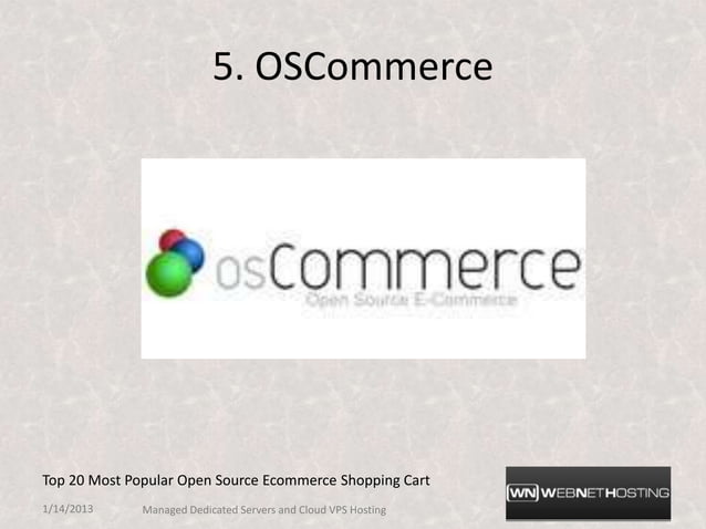Most Popular Open source Ecommerce shopping carts – Top 20 | PPTX | Web ...