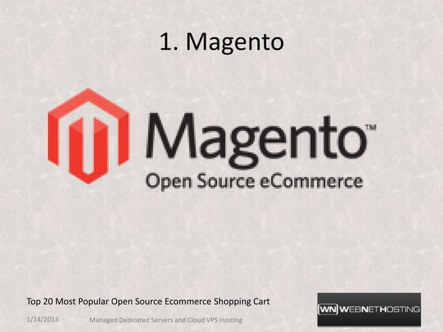 Most Popular Open source Ecommerce shopping carts – Top 20 | PPTX | Web ...