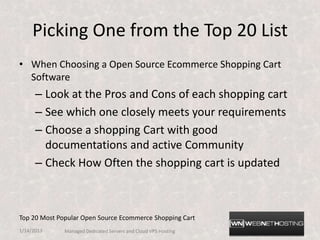 Most Popular Open source Ecommerce shopping carts – Top 20 | PPT