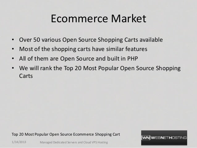 Most Popular Open source Ecommerce shopping carts – Top 20