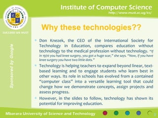 Open source educational technologies for teaching and learning | PPT