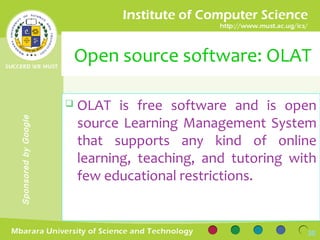 Open source educational technologies for teaching and learning | PPT