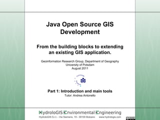 Opensource gis development - part 1 | PPT