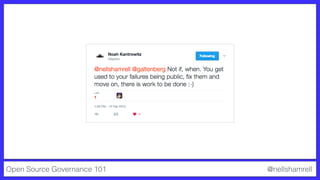 Open Source Governance 101 | PPT