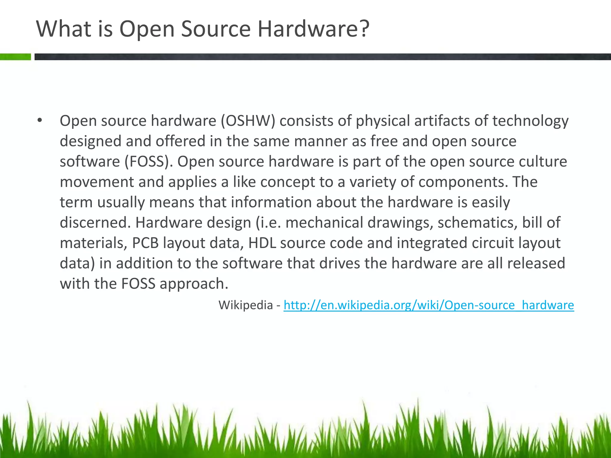Open source hardware | PDF