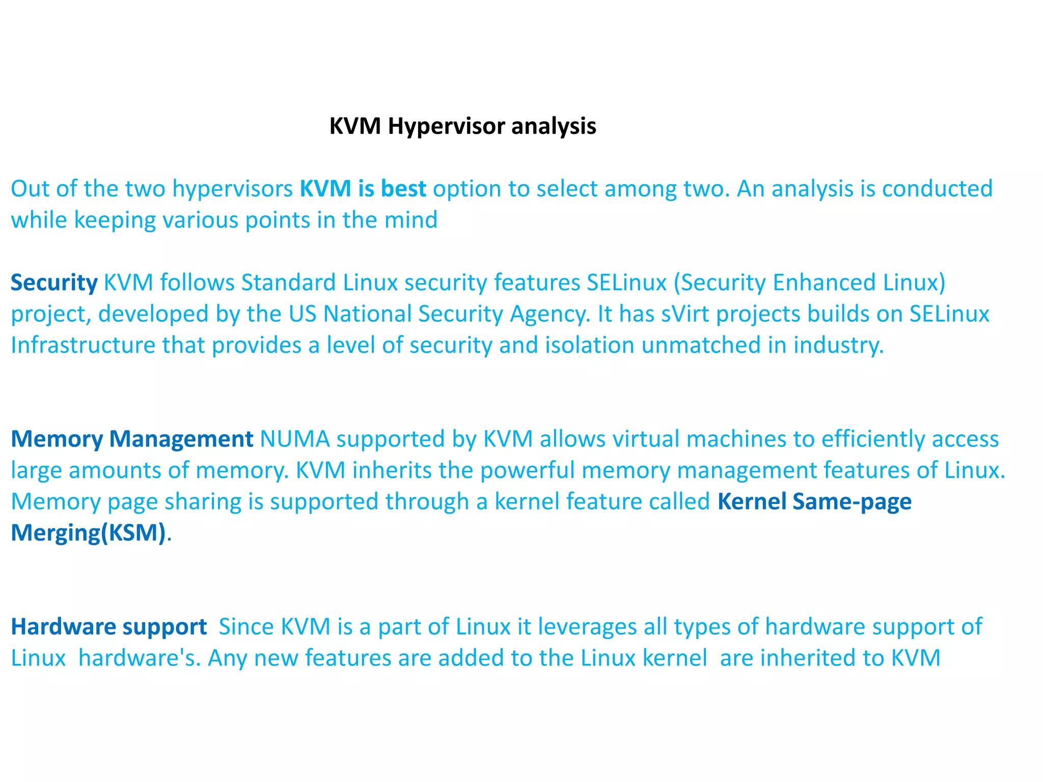 Open source hypervisors in cloud | PPTX