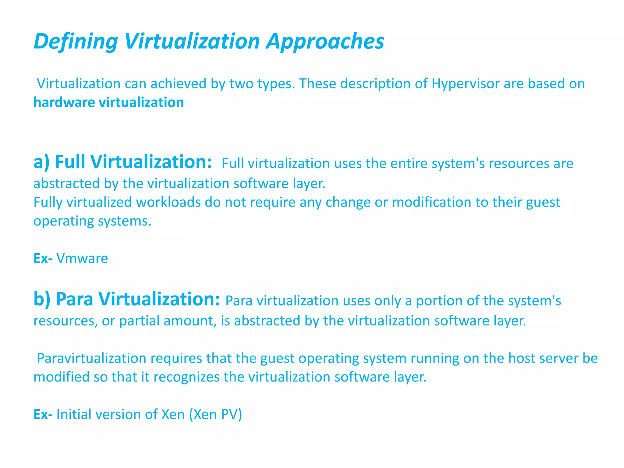 Open source hypervisors in cloud | PPTX