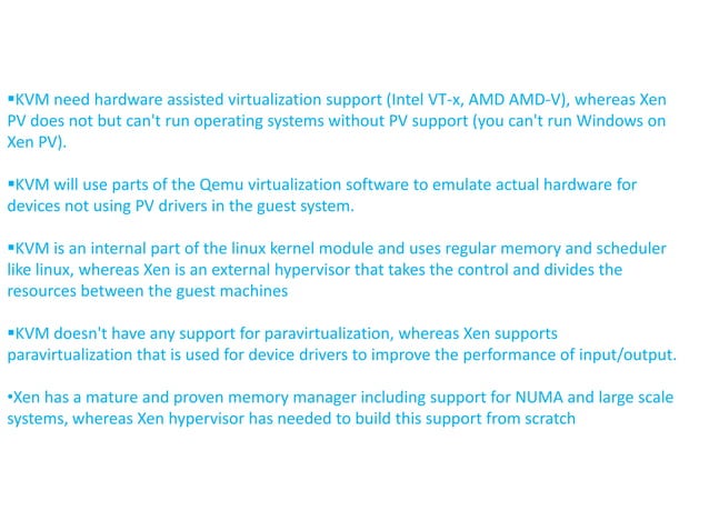 Open source hypervisors in cloud | PPTX | Operating Systems | Computer ...