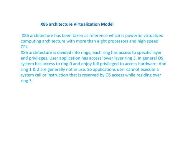 Open source hypervisors in cloud | PPTX | Operating Systems | Computer Software and Applications