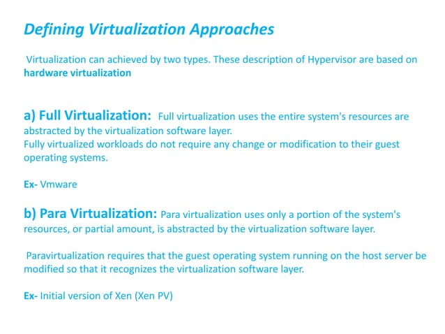 Open source hypervisors in cloud | PPTX | Operating Systems | Computer Software and Applications