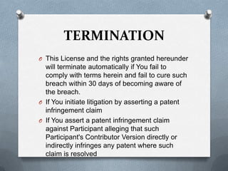 Open source initiative osi mozilla public license | PPTX | Law