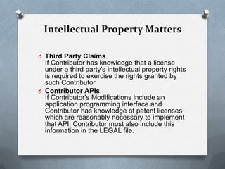 Open source initiative osi mozilla public license | PPTX | Law