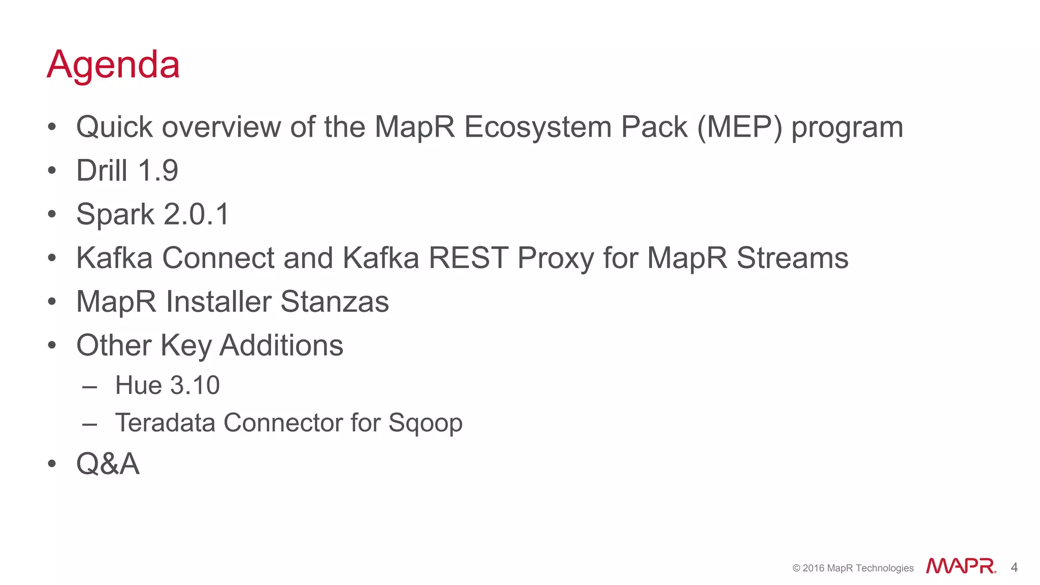 Open Source Innovations in the MapR Ecosystem Pack 2.0 | PDF